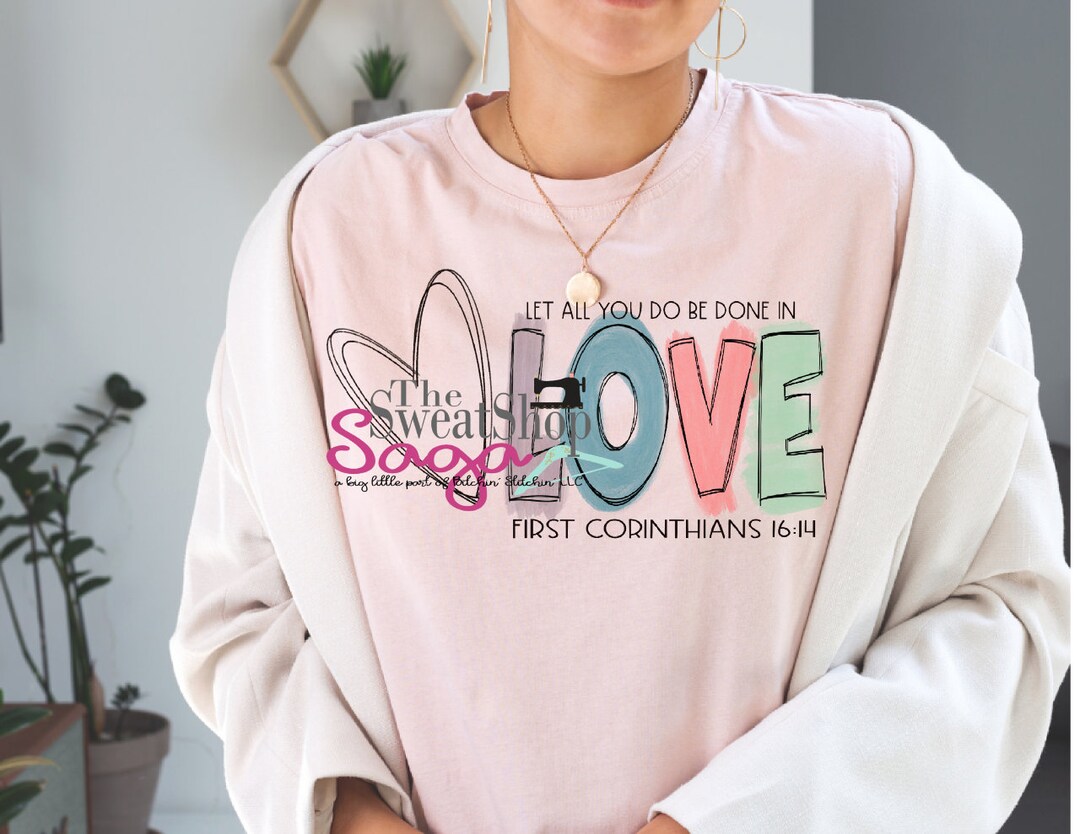 LOVE First Corinthians PNG Download - Etsy