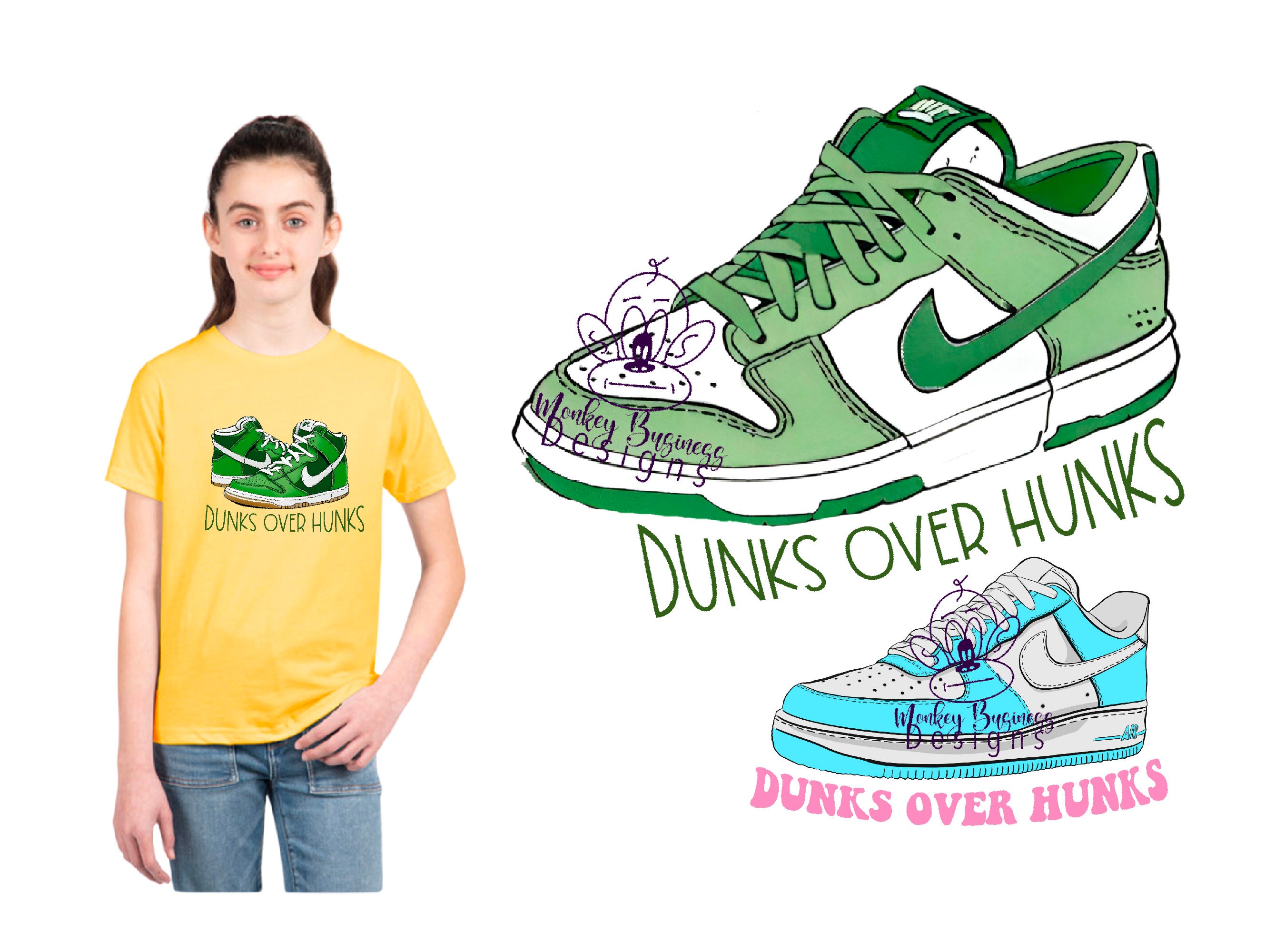 Hunks Over Dunks PNG Sublimination, Custom DTF, Preteen Girls, DUNKS, - Etsy
