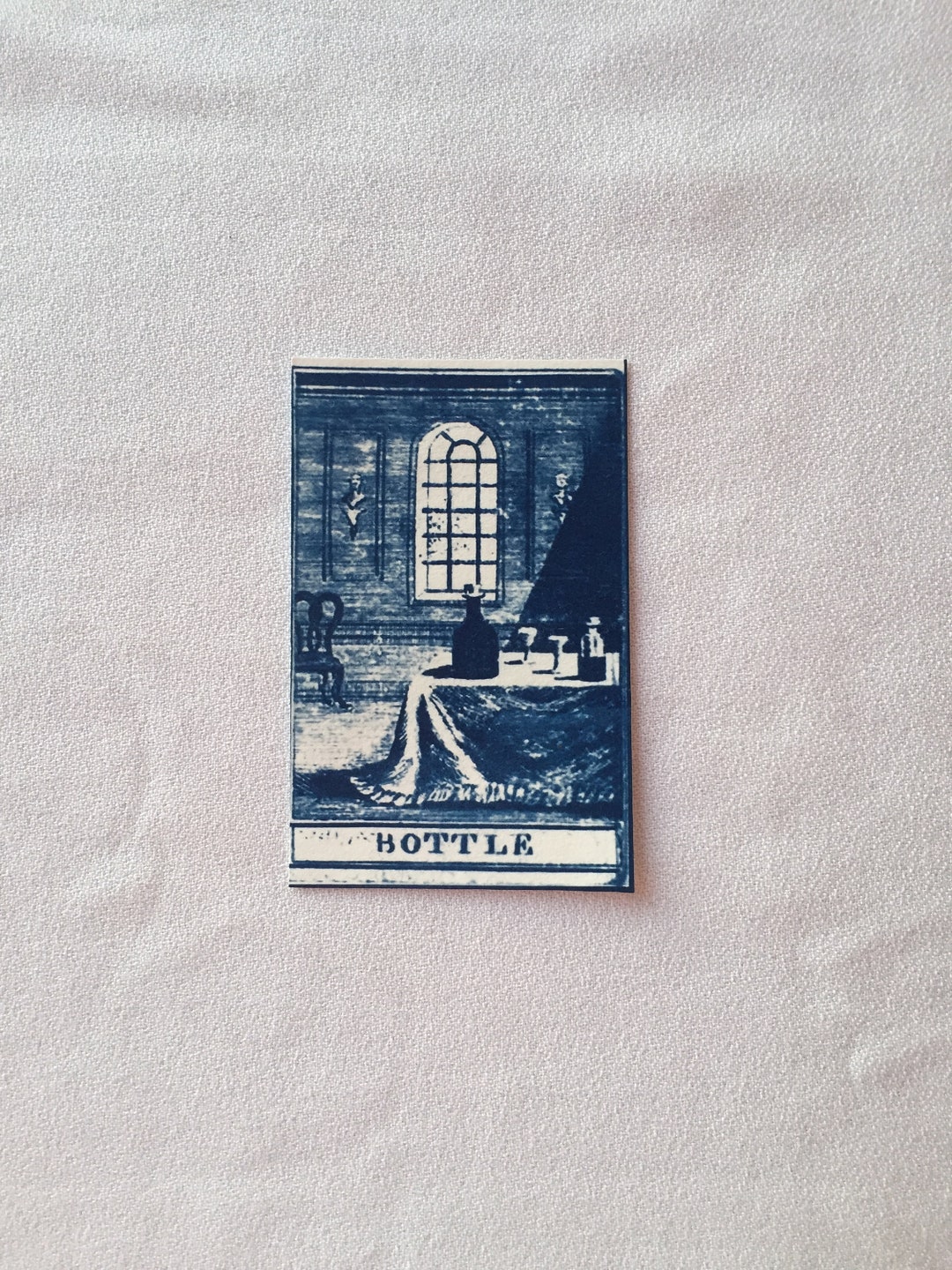 Cyanotype Bottle Tarot Card - Etsy