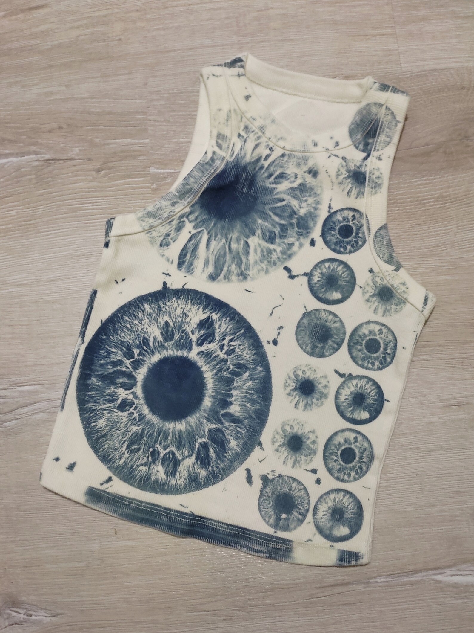 Iris Cyanotype Crop Top - Etsy