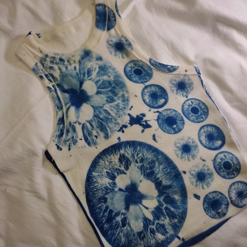 Iris Cyanotype Crop Top - Etsy