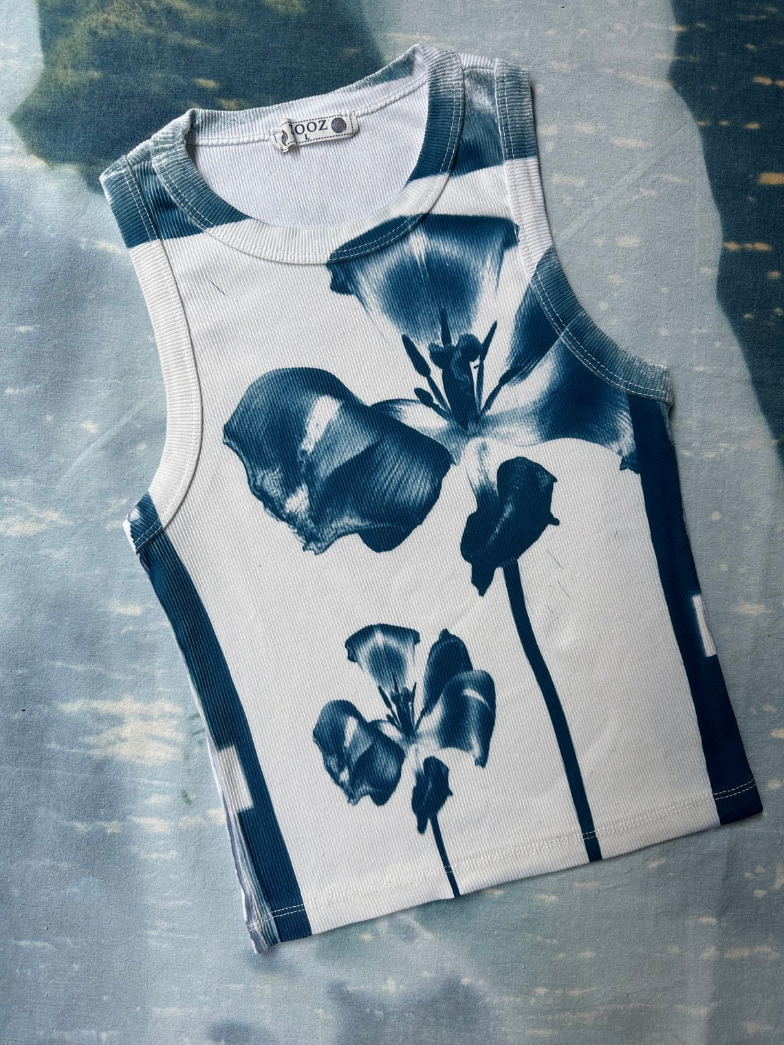 Cyanotype Crop Top - Etsy