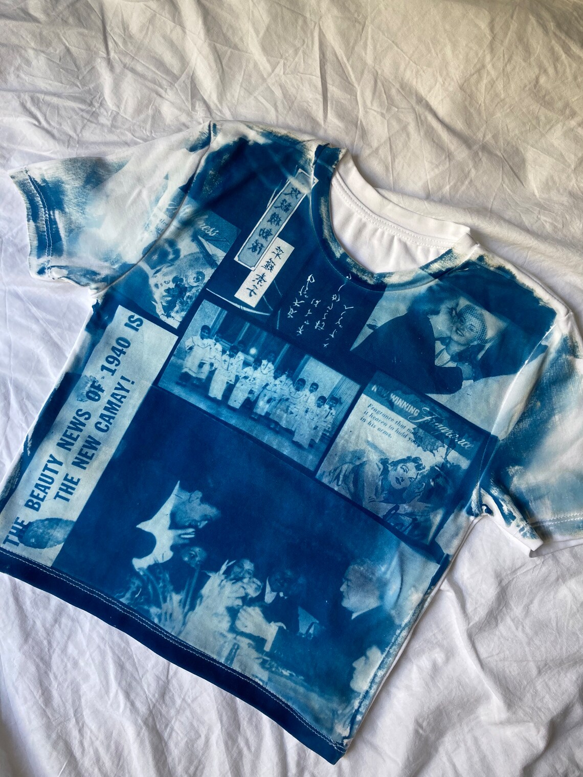 Nostalgia Cyanotype Crop Top - Etsy