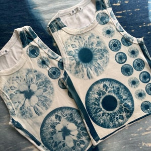 Iris Cyanotype Crop Top - Etsy