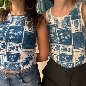 Full of Stamps Crop Top - Etsy