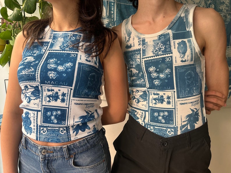 Full of Stamps Crop Top - Etsy