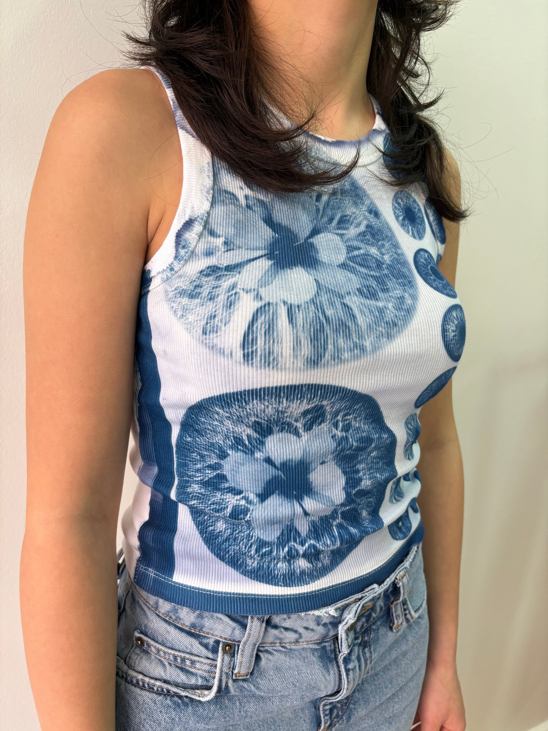 Iris Cyanotype Crop Top - Etsy