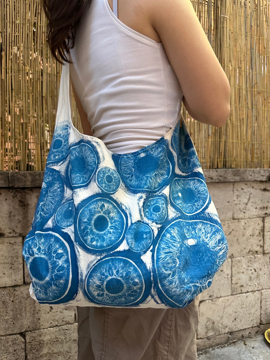 Iris Tsuno Bag Cyanotype - Etsy