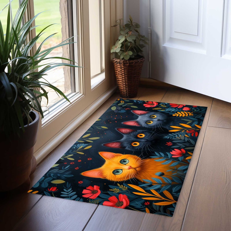 Kitchen Mats With Cats - Etsy
