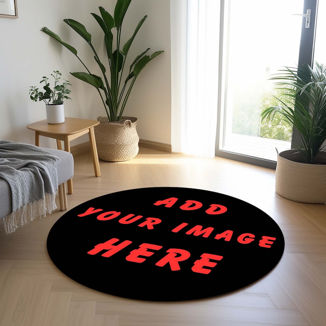 Custom Round Rugs, Custom Your Image Rug, Custom Rug With Your Logo ...
