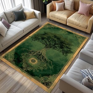 Rugs for Bedroom Aesthetic, Tree of Life Rug, Spiritual Rug, Print Rug ...