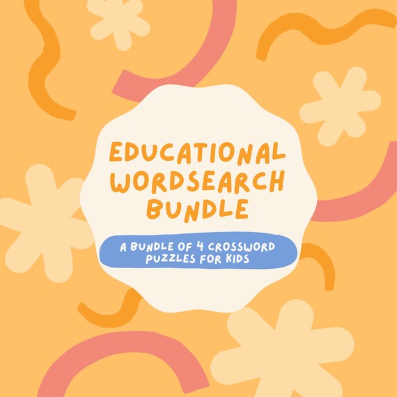 Elementary School Age Word Search Bundle - Etsy