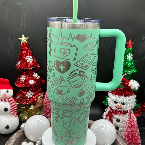 Laser Engraved Nursing Stanley - Etsy