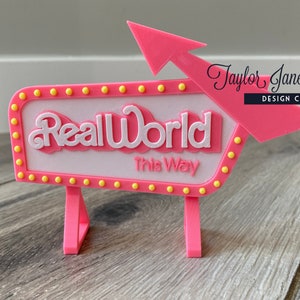 World This Way Barbie Sign - Etsy
