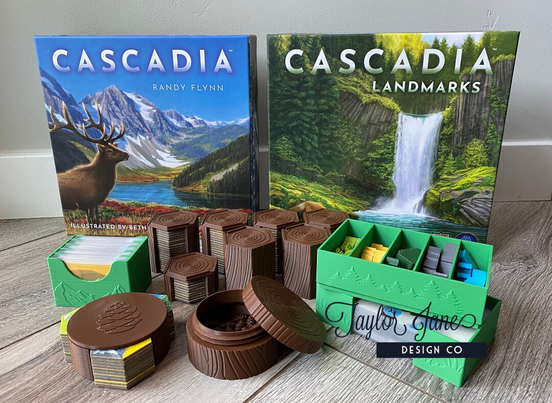 Cascadia and Landmarks Expansion Compatible Board Game Insert and Upgrades - Etsy