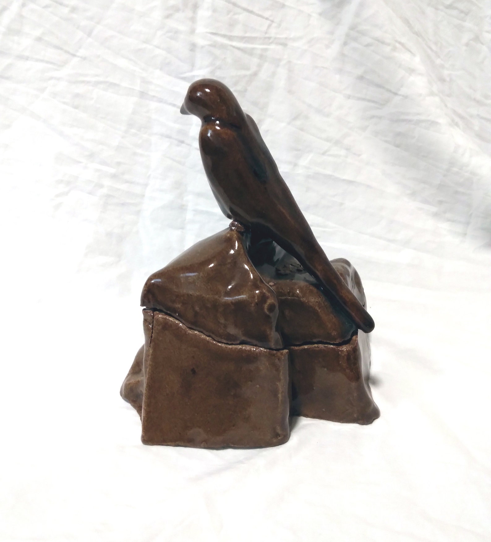 Handmade Ceramic Decorative Box - "the Bird" - Etsy