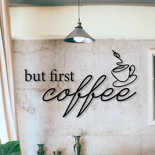 But First Coffee Sign - Etsy