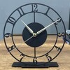Black Rectangle Metal Wall Clock, Modern Large Wall Clock, Oversize ...