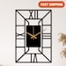 Rectangle Silent Metal Wall Clock Modern Minimalist Unique - Etsy