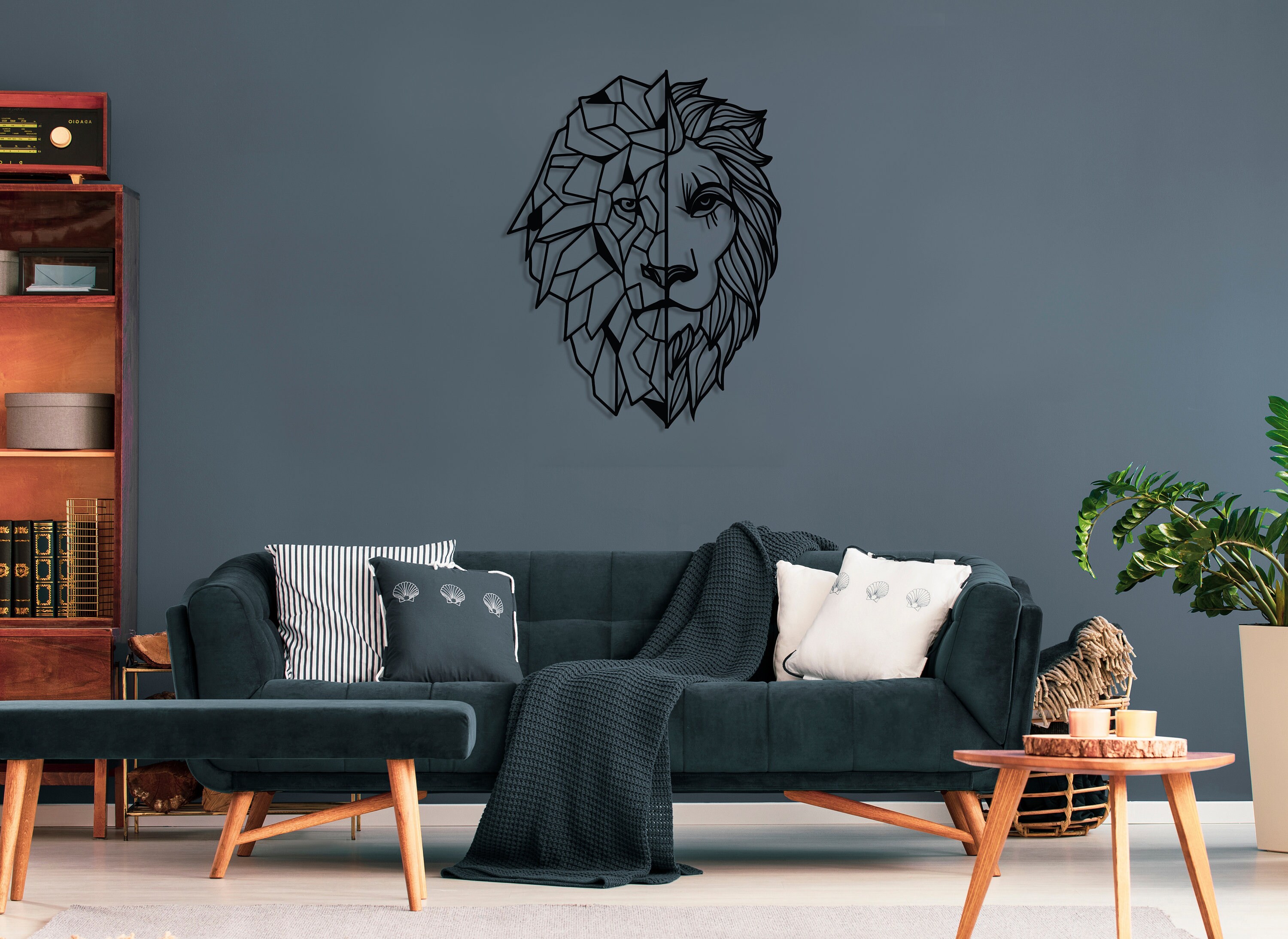 Lion Metal Wall Art Lion Head Decor Unique Design Home - Etsy