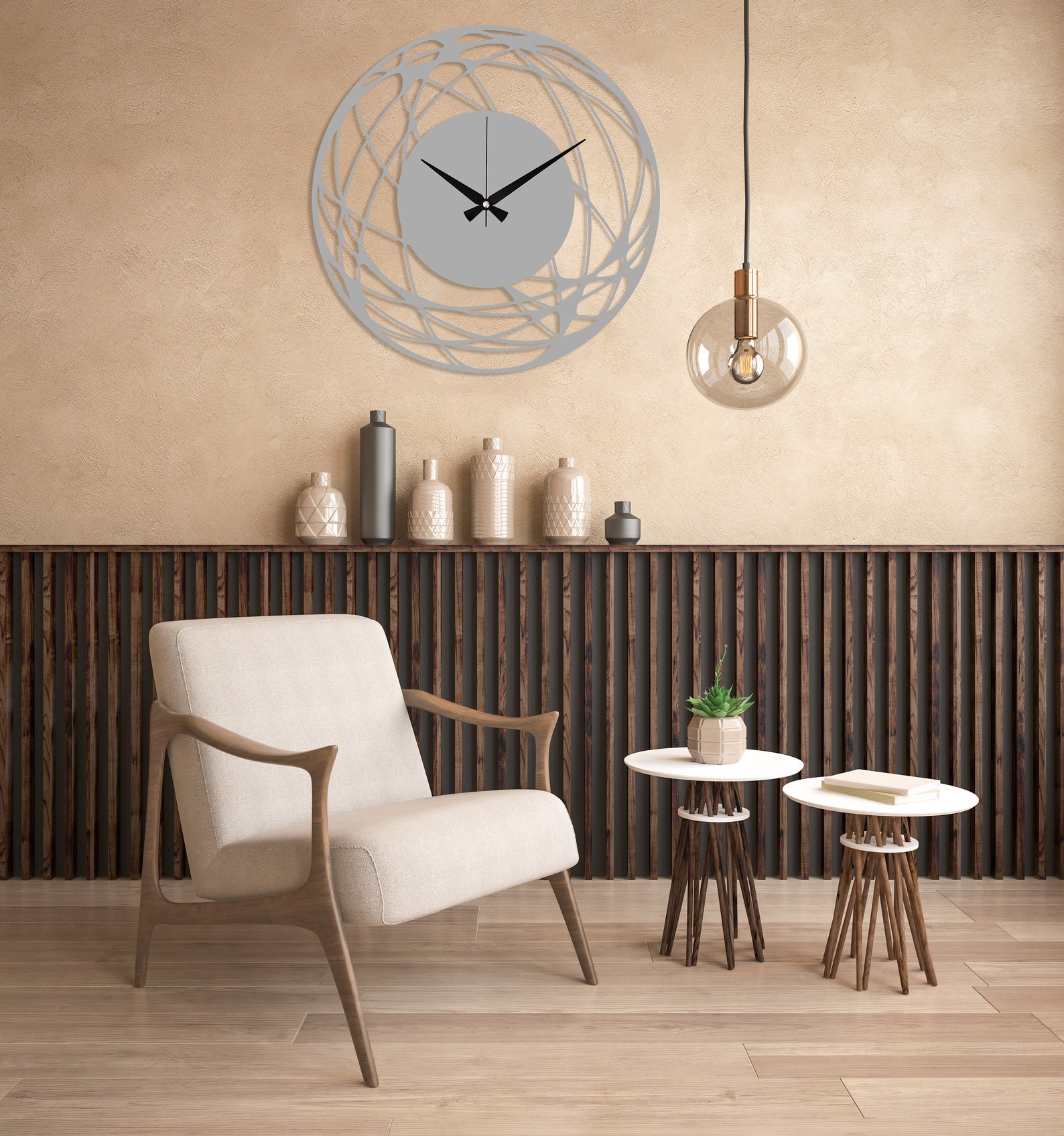 Minimalist Design Large Wall Clock Modern Unique Wall Clock - Etsy