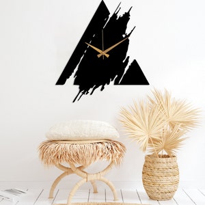 Modern Metal Wall Clock, Unique Design Silent Wall Clock, Minimalist ...