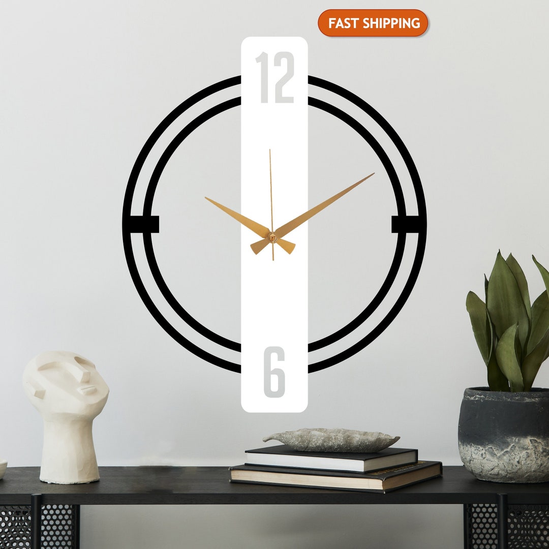 Modern Design Office Wall Clock, Large Metal Wall Clock,minimalist ...