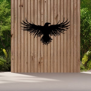 Raven Metal Viking Wall Art, Odin’s Ravens, Norse Raven Mythology Art ...