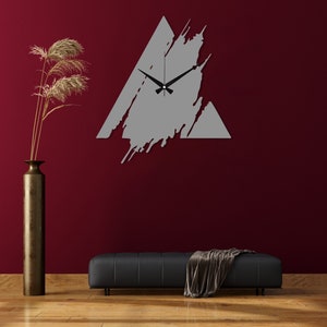 Modern Metal Wall Clock, Unique Design Silent Wall Clock, Minimalist ...