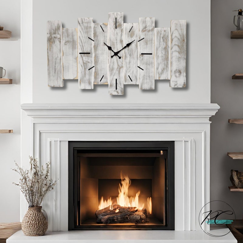 Distressed Clock - Etsy