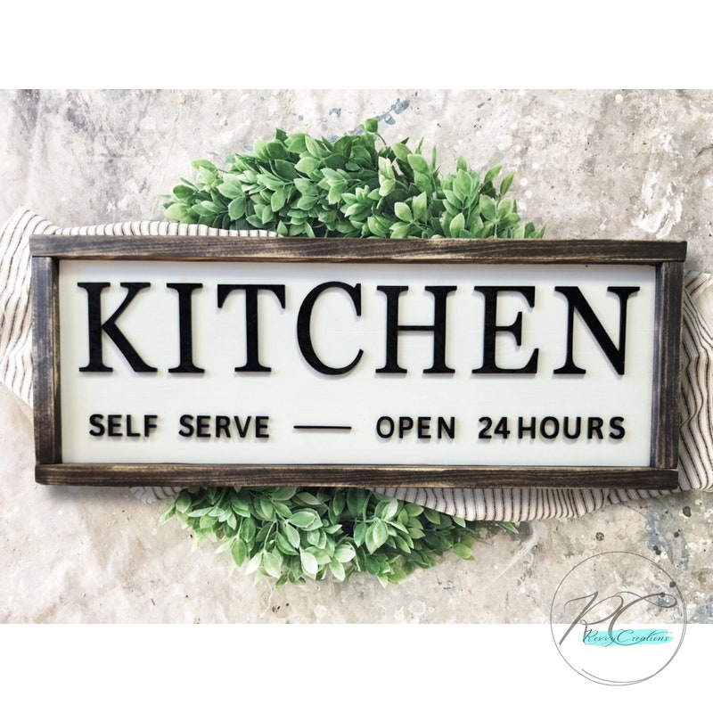 Wooden Kitchen Sign - Etsy