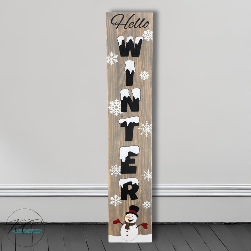 Snowman Porch Sign - Etsy