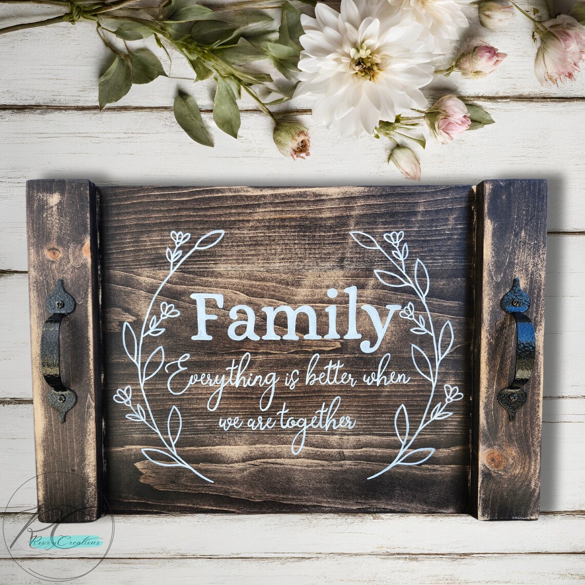 Wood Tray, Inspirational Saying Tray, Serving Tray, Decor Wood Tray ...