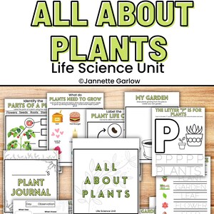 All About Plants- Life Science Unit / Homeschool / Printable Worksheets ...