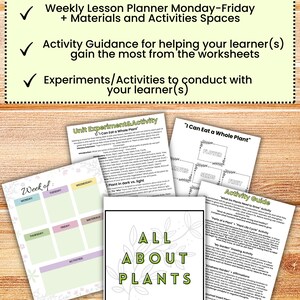 All About Plants Life Science Unit – Printable Worksheets (digital ...