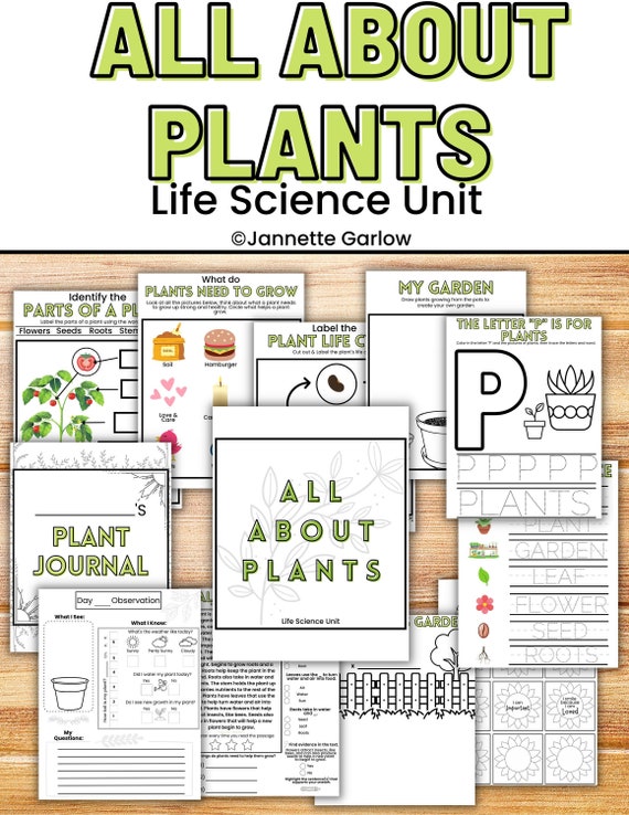 All About Plants Life Science Unit / Homeschool / Printable - Etsy