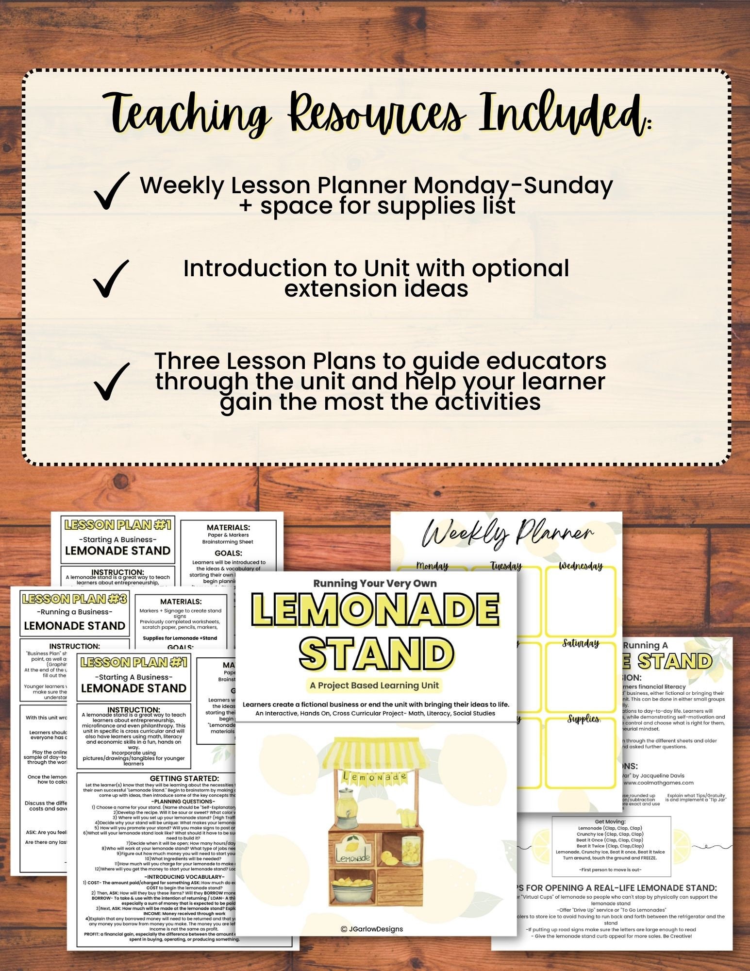 Lemonade Stand Project-based Learning | Homeschool Unit | Kindergarten ...