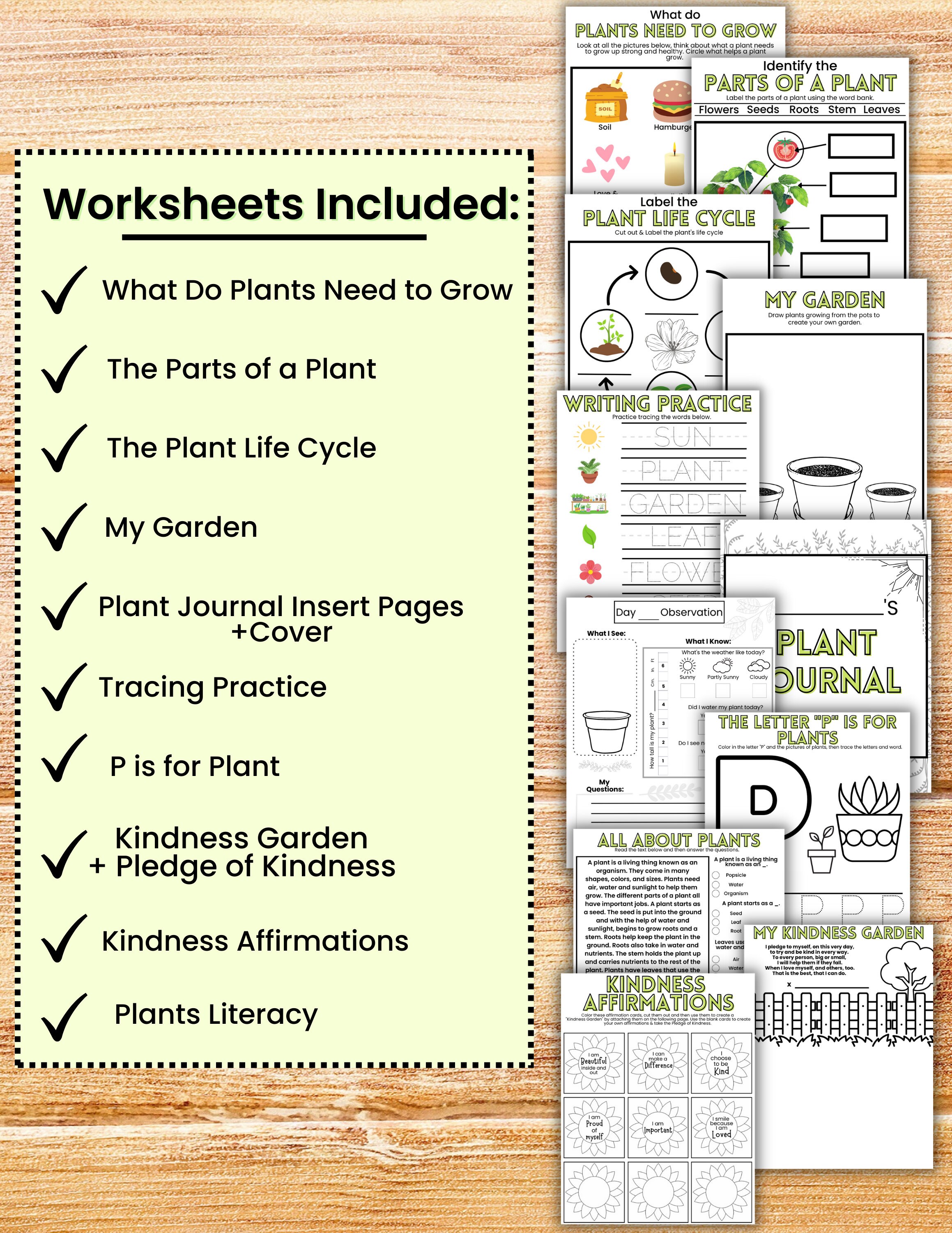 All About Plants- Life Science Unit / Homeschool / Printable Worksheets ...