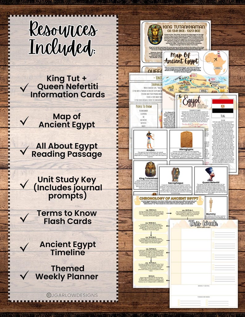 Ancient Egypt History Unit Study | Learning Journal | Homeschool ...