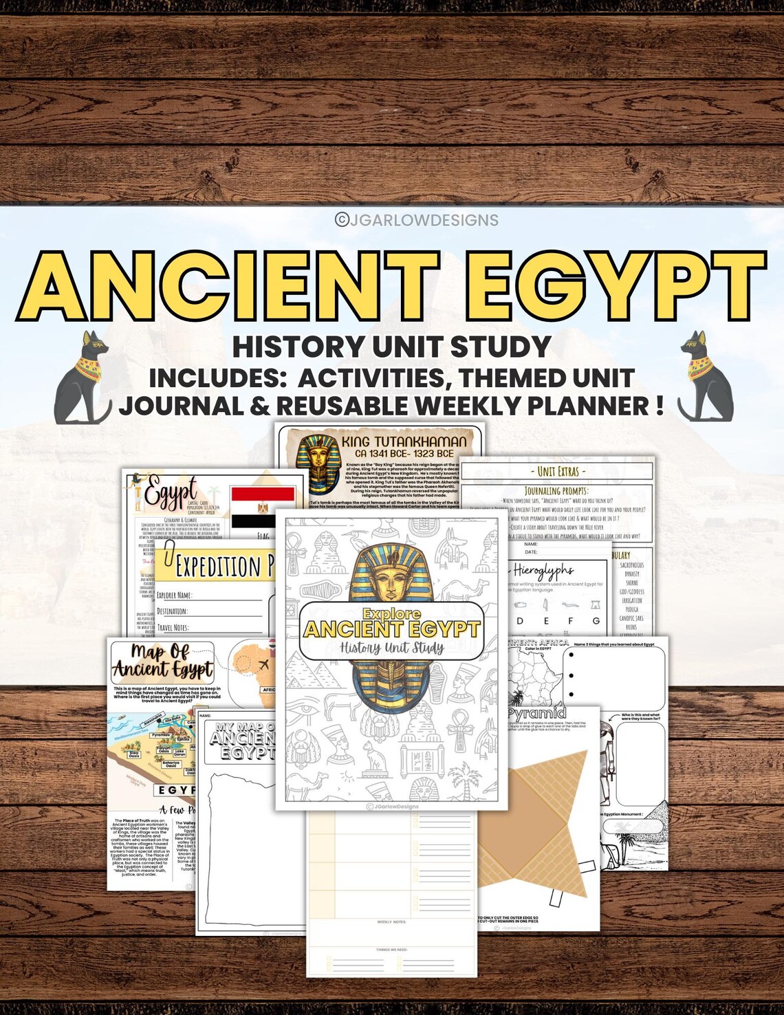 Ancient Egypt History Unit Study | Learning Journal | Homeschool ...