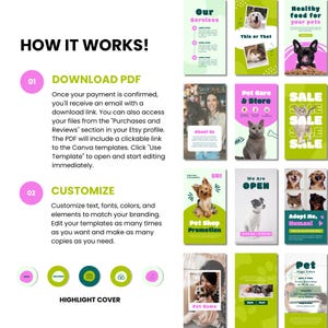 100 Canva Templates for Pet Businesses | Social Media for Dog & Cat ...