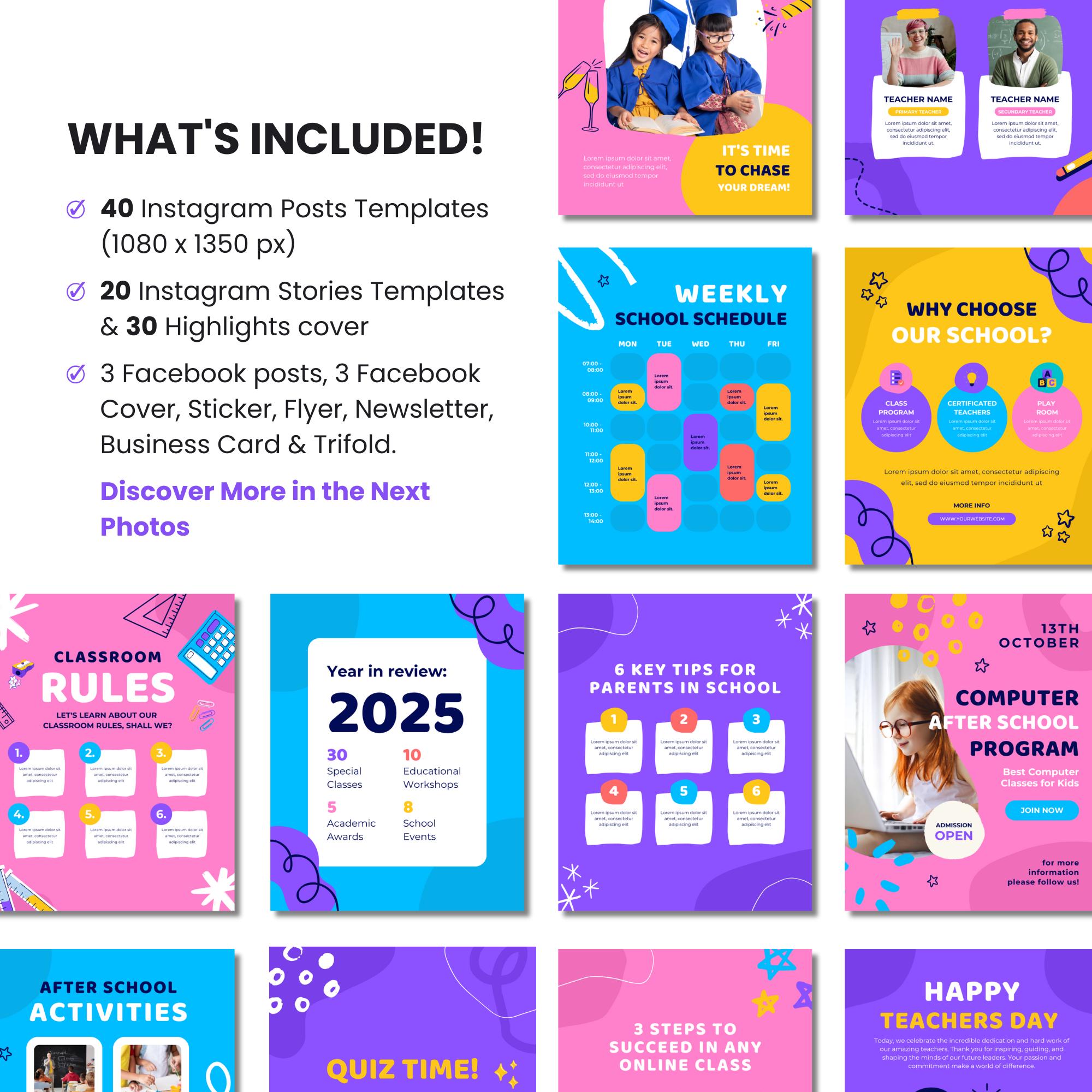 101 Canva Templates for Teachers | Preschool, Kindergarten, Nursery ...