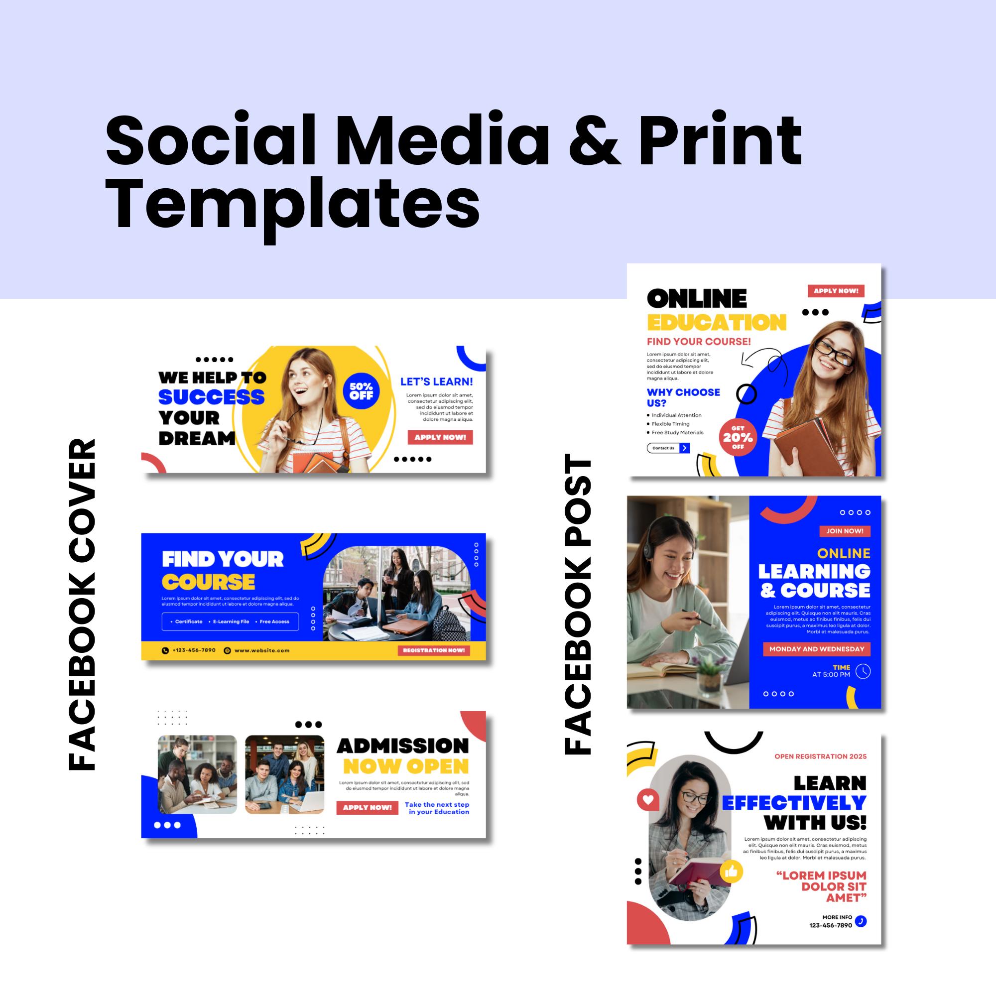 99 Canva Templates for Online Education | Virtual Courses, University ...