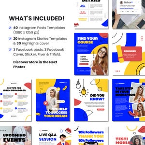 99 Canva Templates for Online Education | Virtual Courses, University ...