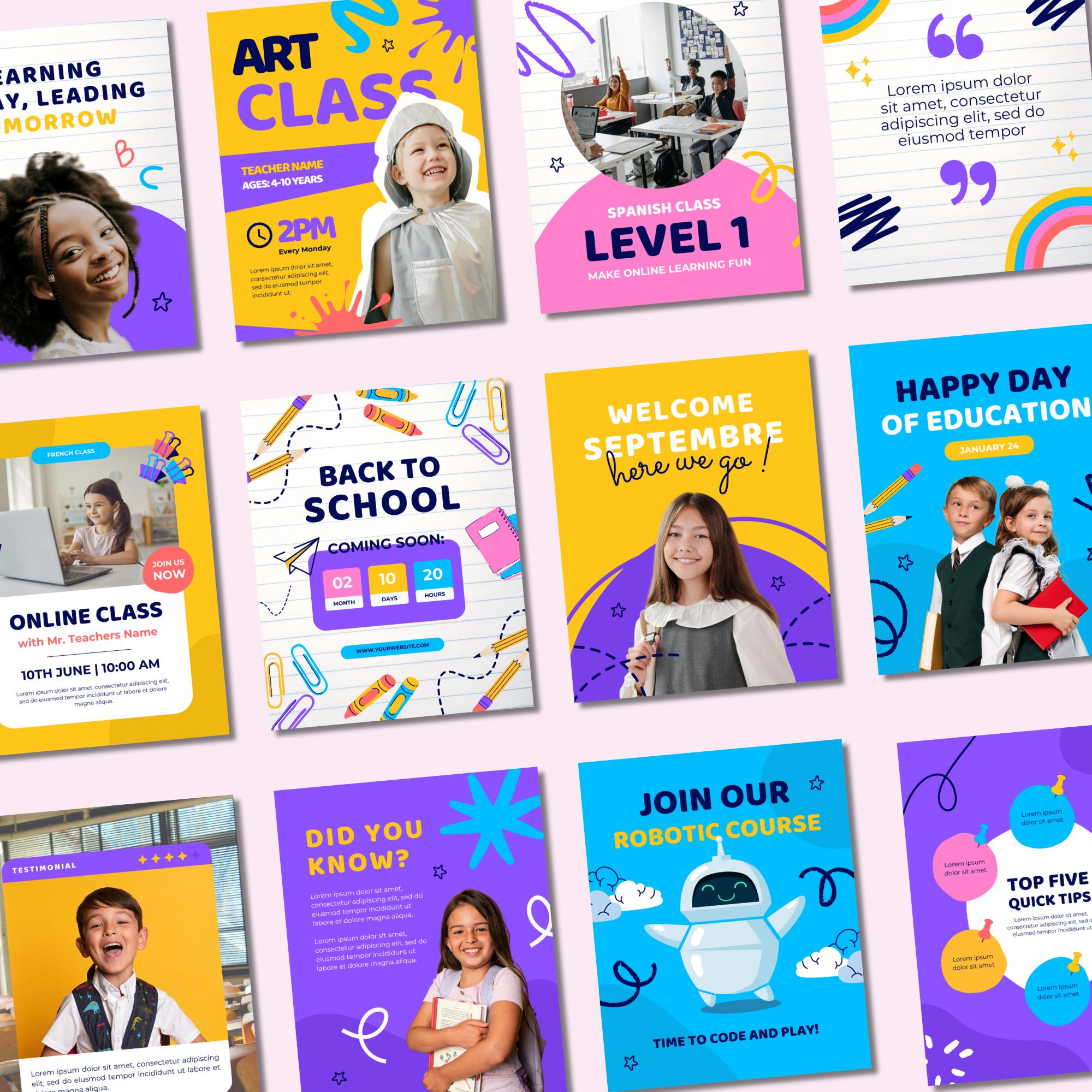 101 Canva Templates for Teachers | Preschool, Kindergarten, Nursery ...