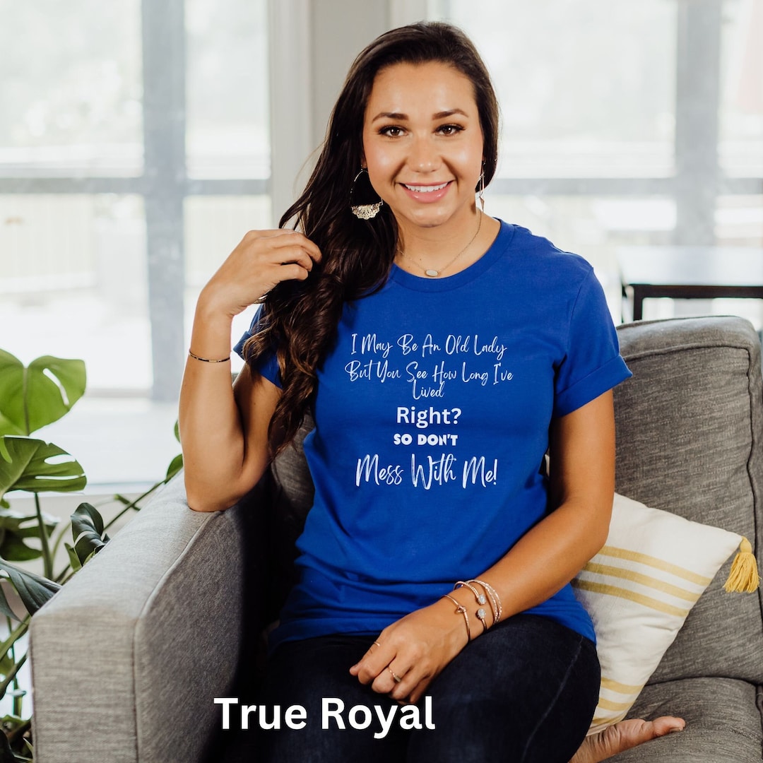 Crabby Old Lady Shirt for Old Age Tshirt Retirement Gift for Senior ...