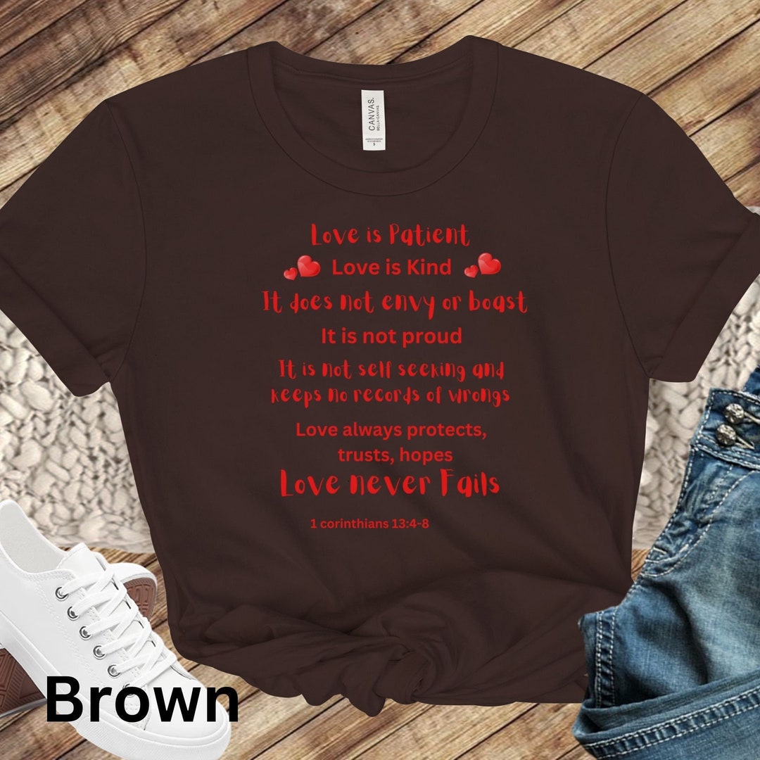 Bible Verse Shirt Christian Gift Believer Clothes for Religious Outfit ...