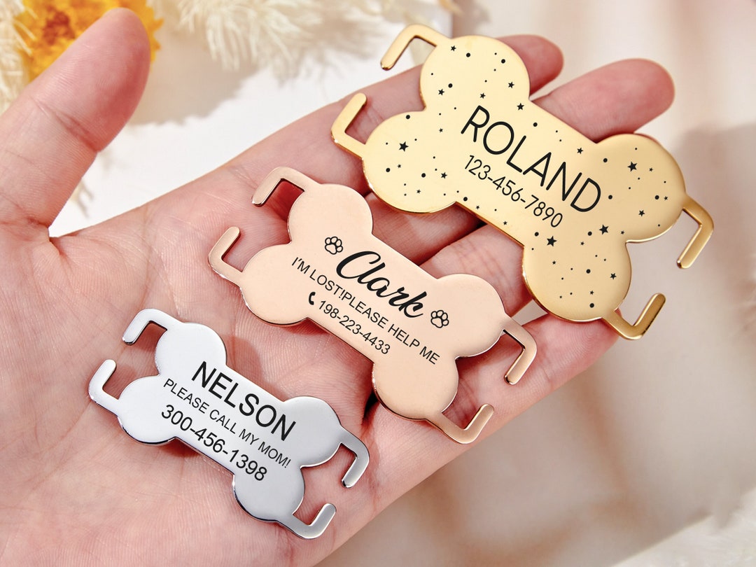 Dog Tag,silent Dog Tag,dog Tags for Dogs Personalized,silent Dog Name ...