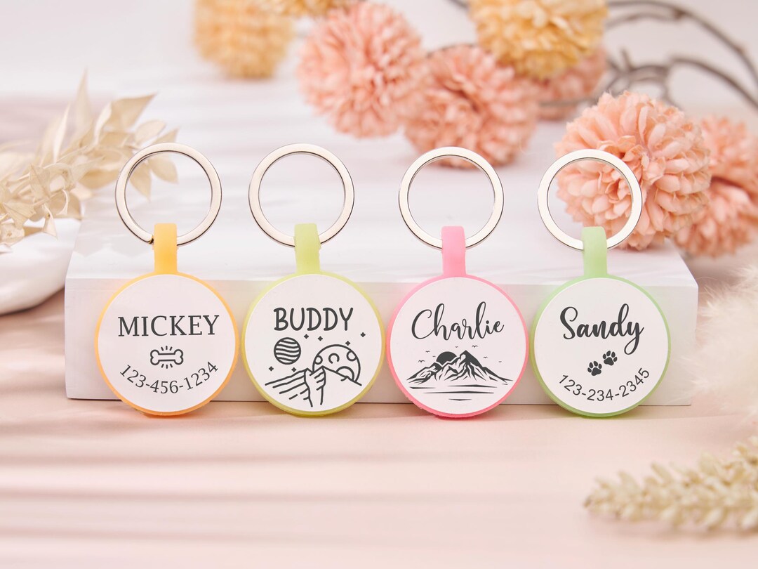 Personalized Silicone Dog Tags,custom Silent Pet ID Tags for Dogs/cats ...