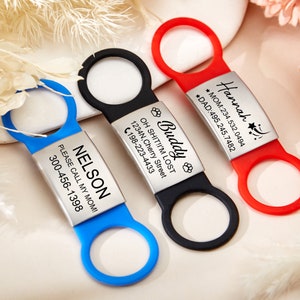 Engraved Dog Tag Personalized Dog Tag,slide on Dog Tag,silicone Dog Tag ...